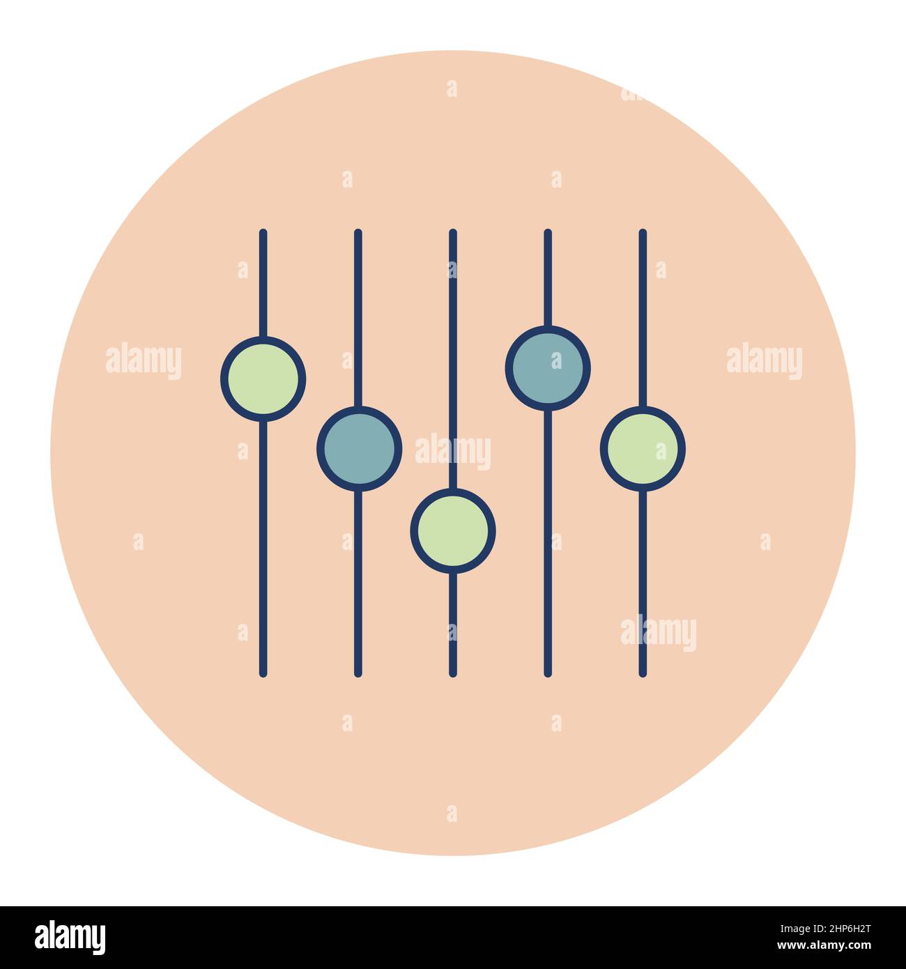 Equalizer vector icon. Music sound wave symbol Stock Vector Image & Art ...