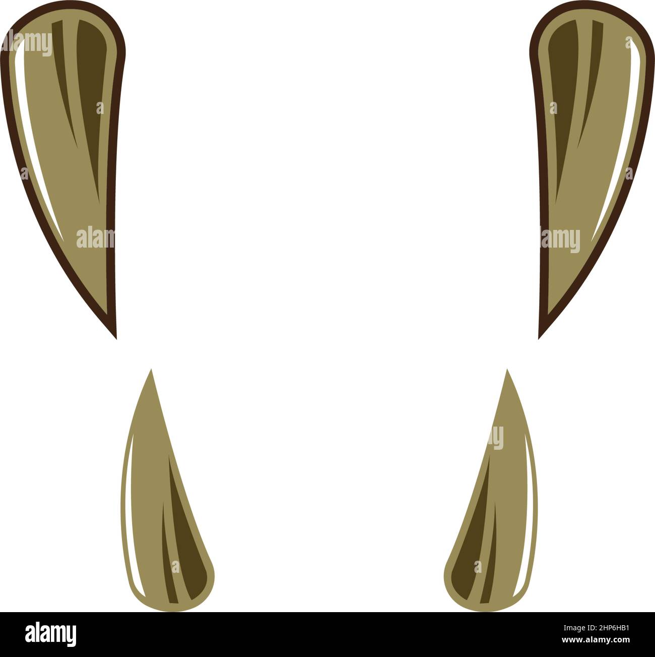 Tiger canine tooth Stock Vector Images - Alamy