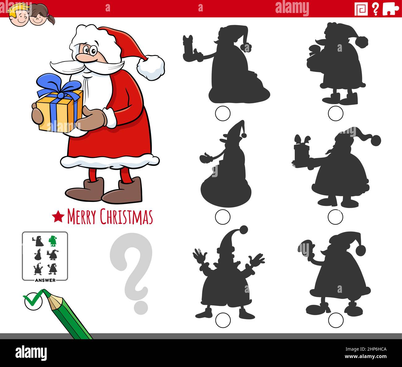 Cartoon illustration find shadow educational hi-res stock photography ...