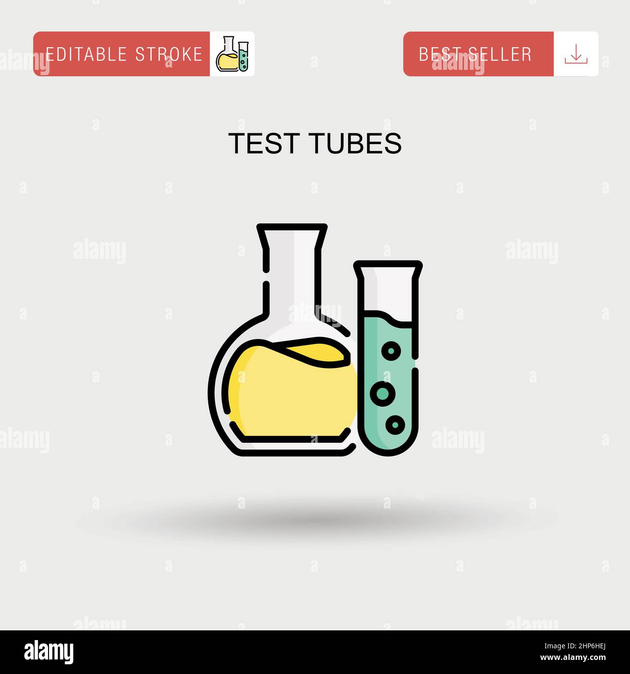 Test tubes Stock Vector Images - Alamy