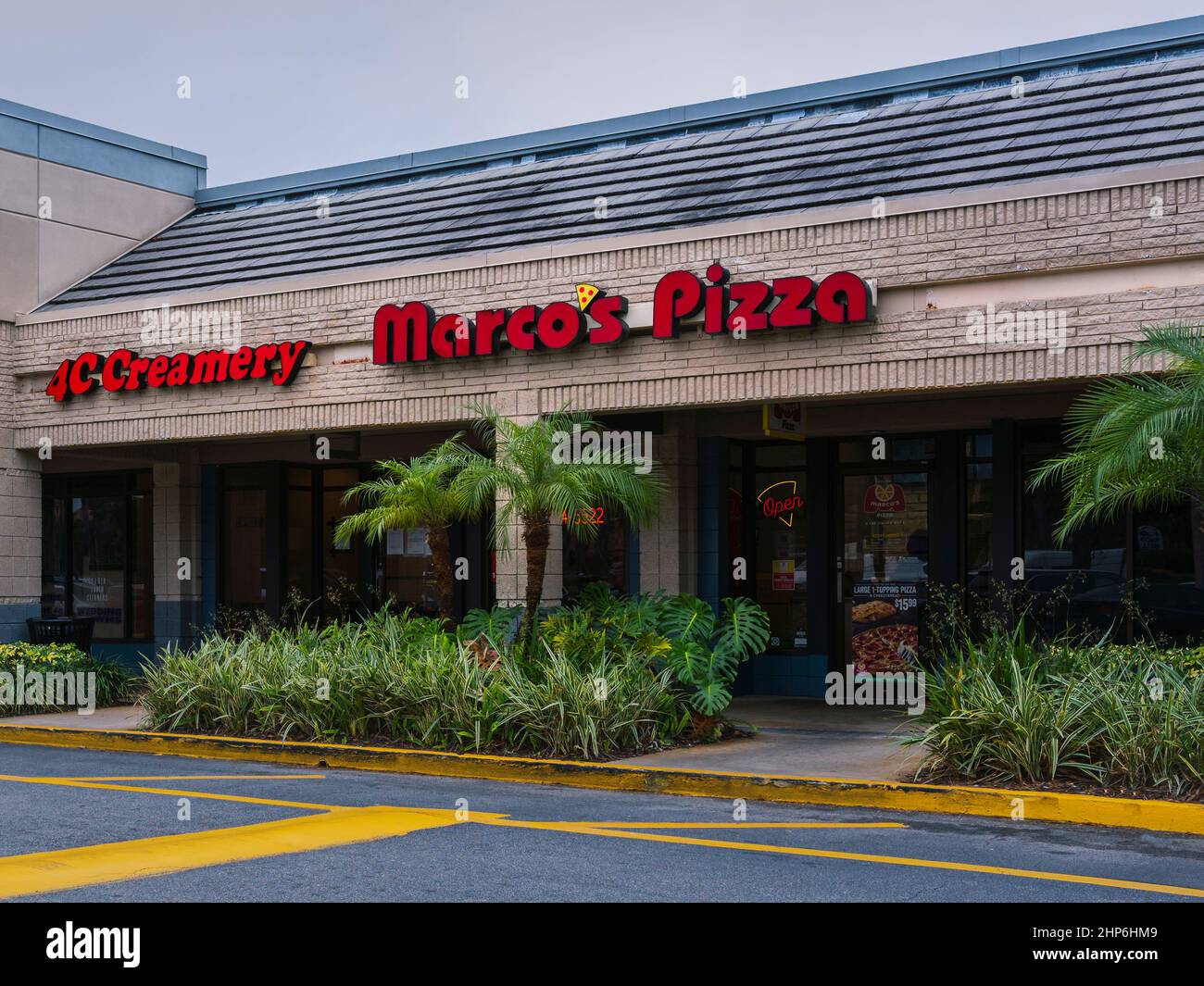 Orlando, Florida - February 6, 2022: Closeup View of Marco's Pizza ...