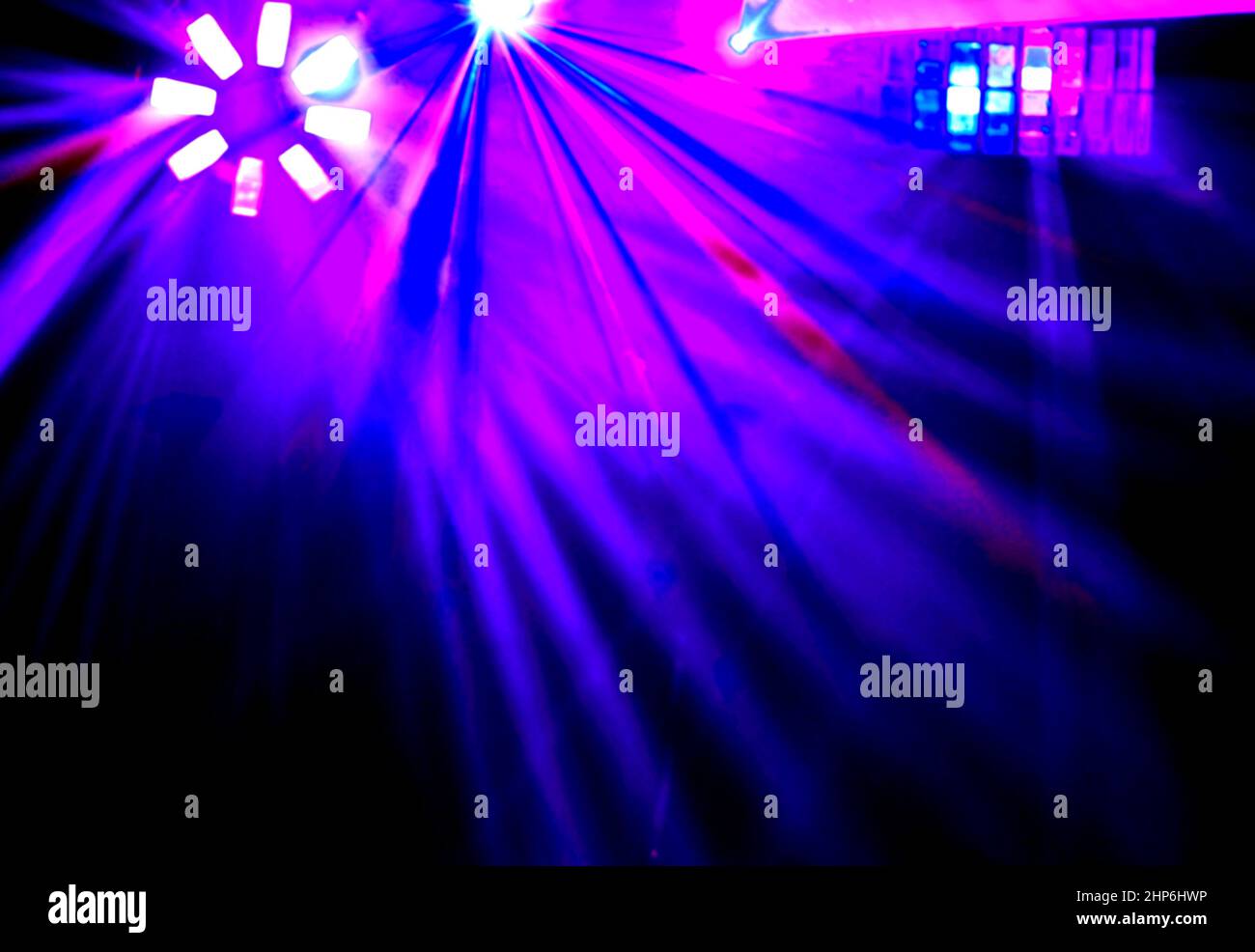 Disco. Laser show Stock Photo - Alamy