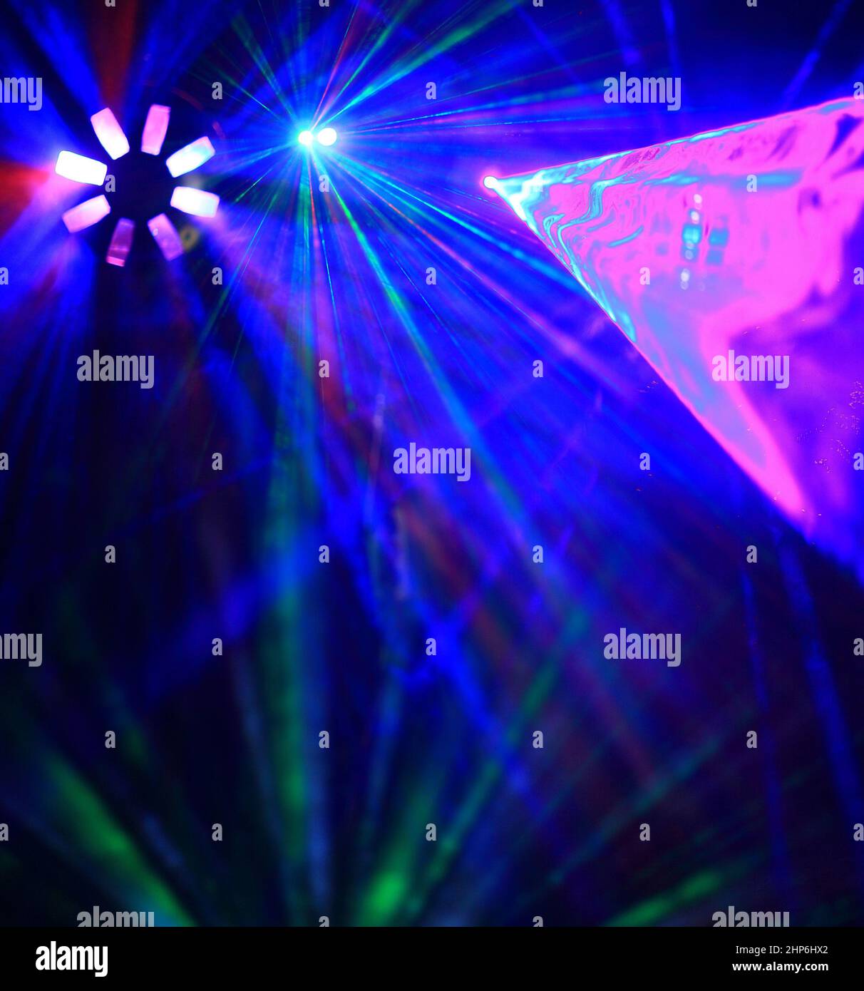 Disco. Laser show Stock Photo - Alamy
