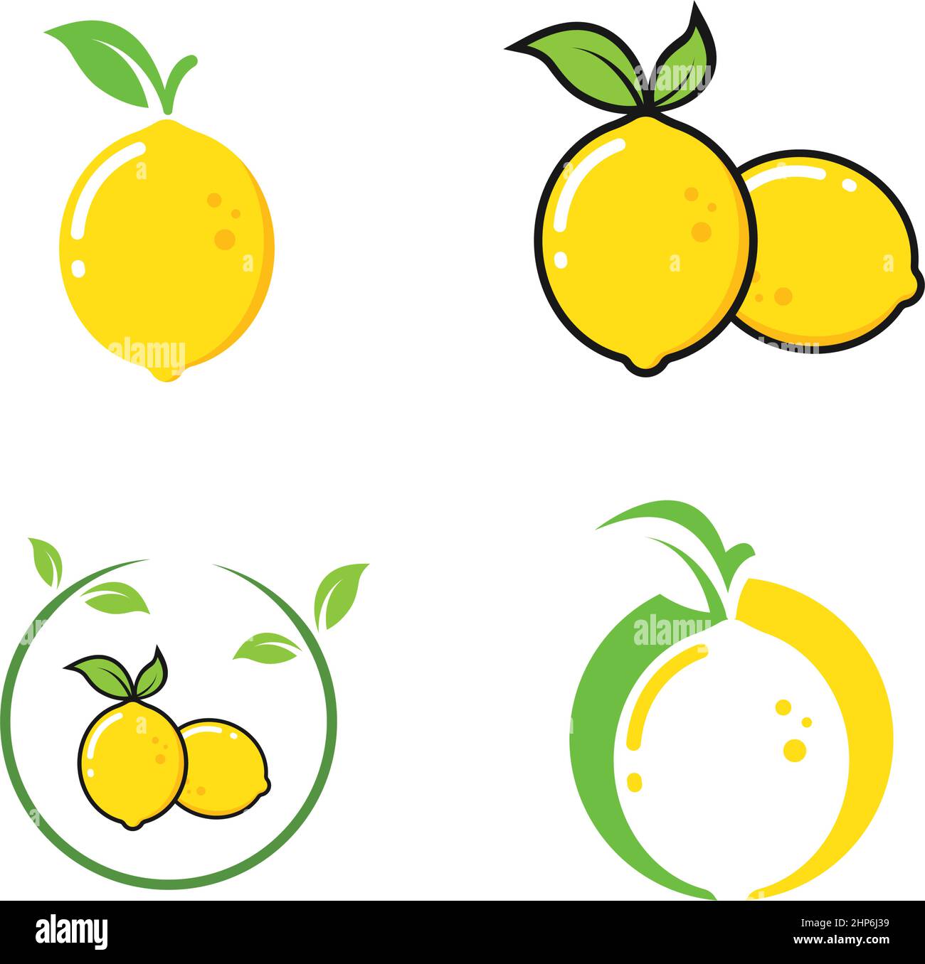 lemon fruit vector illustration concept design Stock Vector Image & Art ...