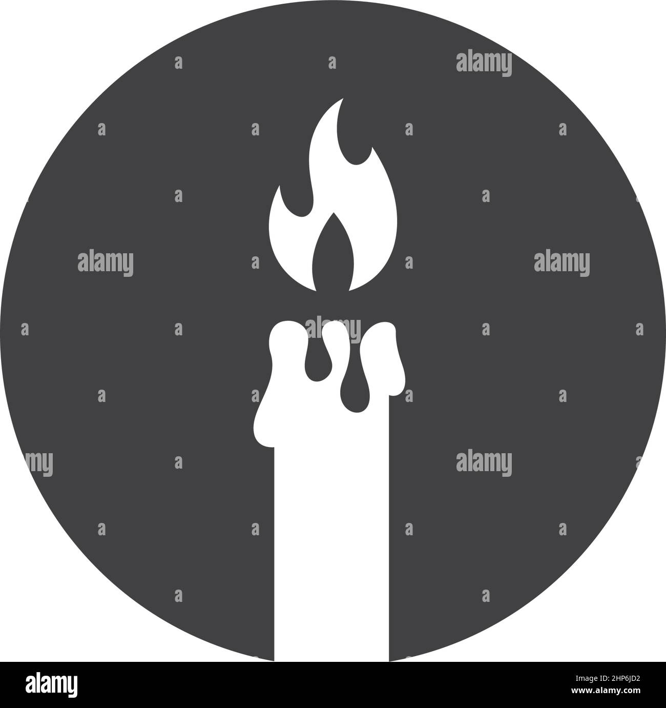 black candle icon vector illustration design template Stock Vector ...