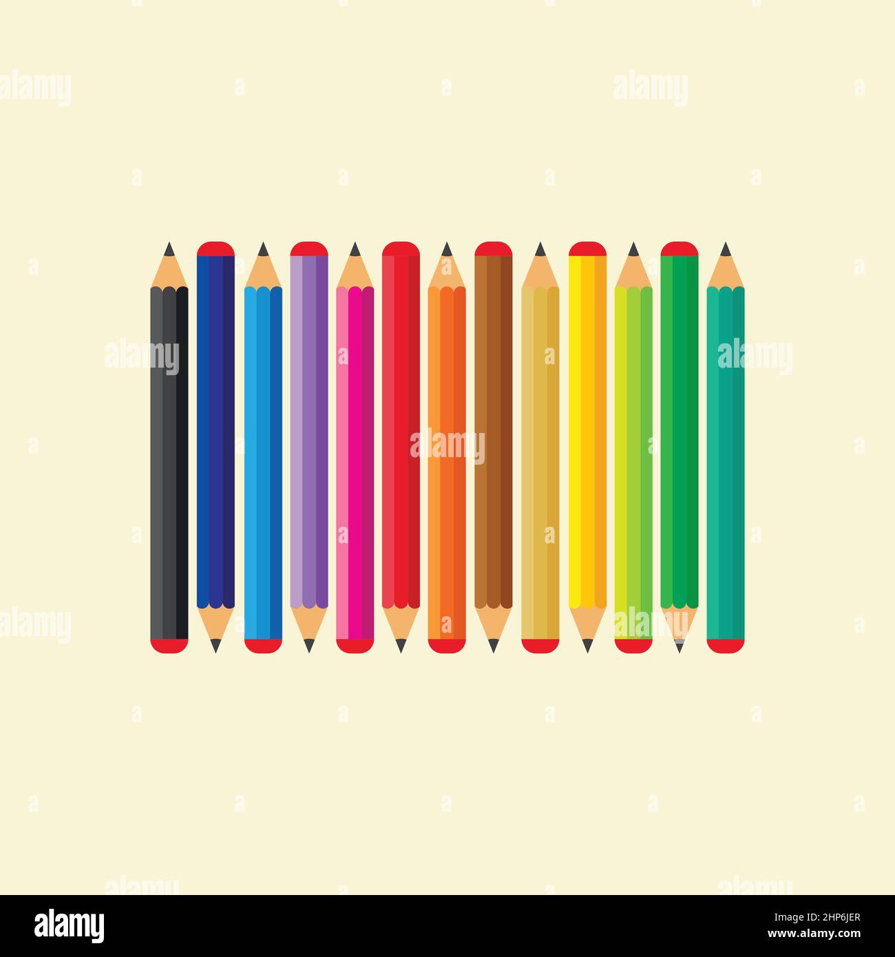 pencil background vector illustration icon of education design template ...