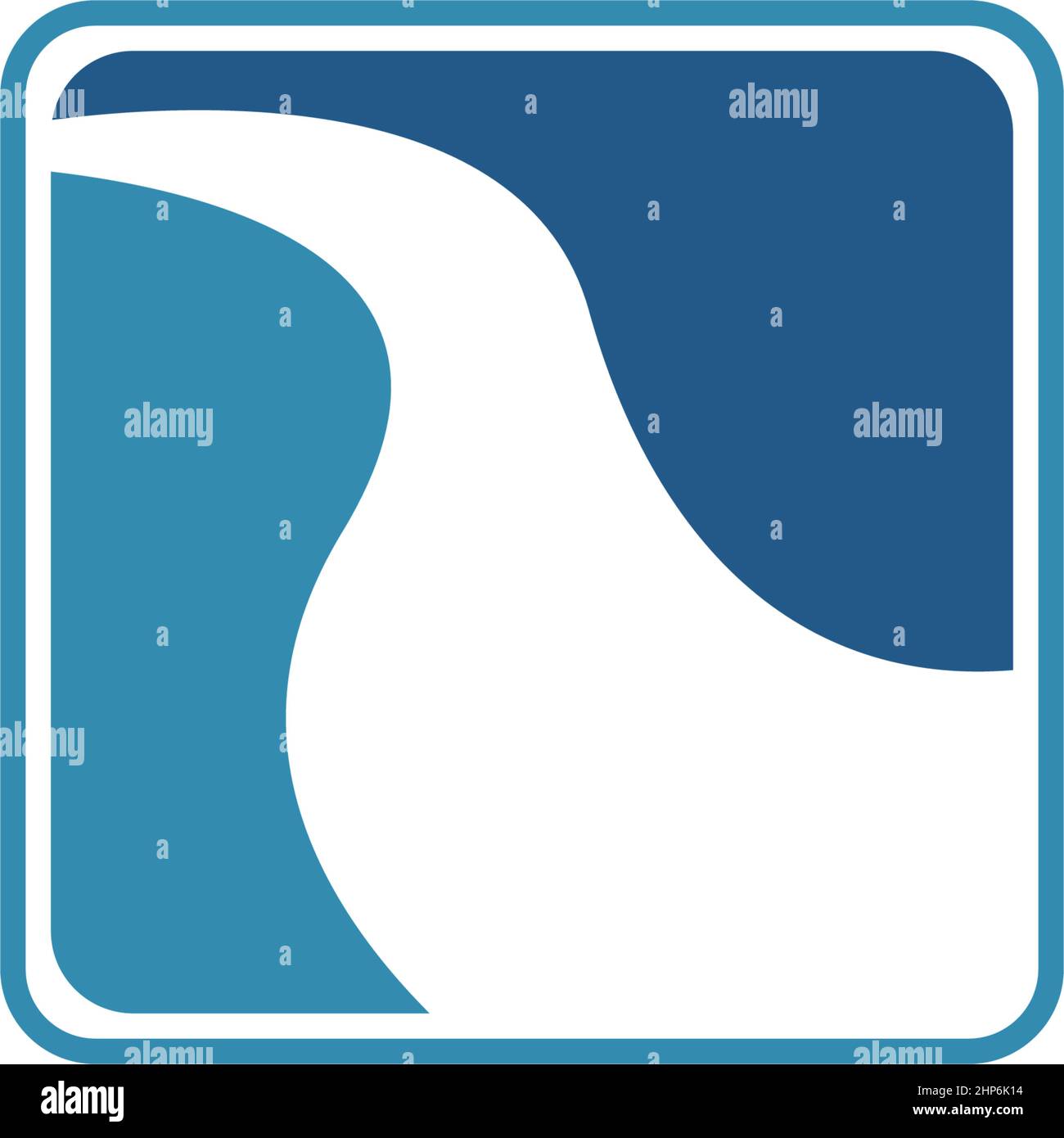 River icon logo flat design template Stock Vector Image & Art - Alamy