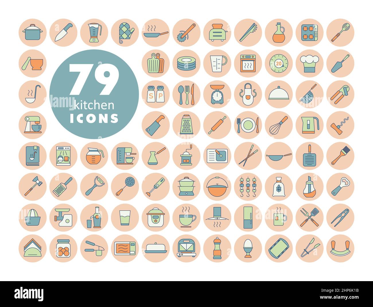 Meat hammer kitchen icon Stock Vector Images - Alamy