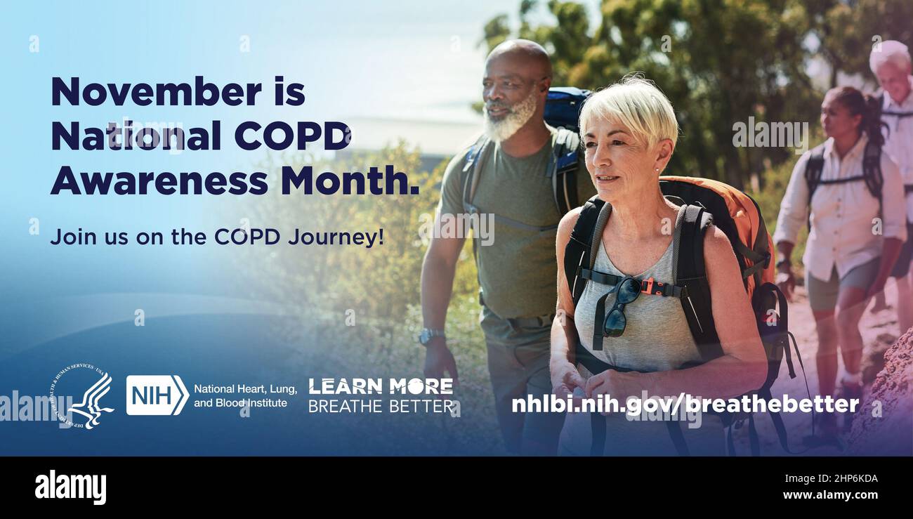 November is National COPD Awareness Month ca. 2019 Stock Photo - Alamy