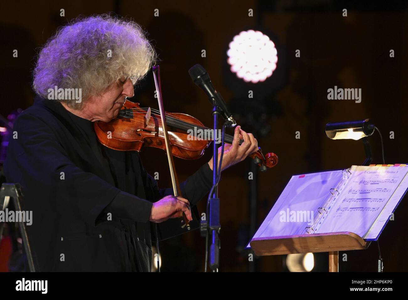 Roma, Italia. 18th Feb, 2022. Angelo Branduardi during the Concert Il ...