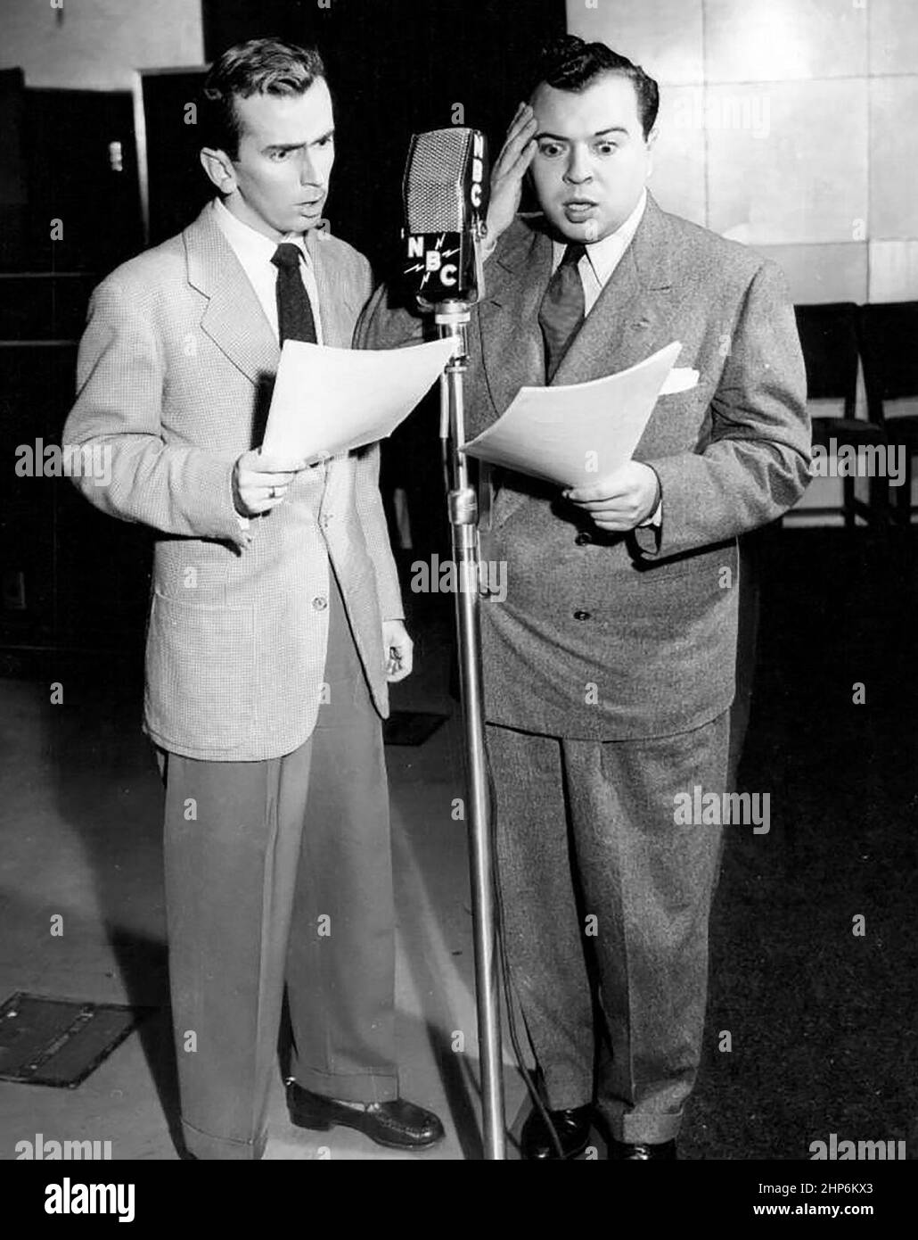 Publicity photo of Ezra Stone (played Henry Aldrich, right) and Jackie ...