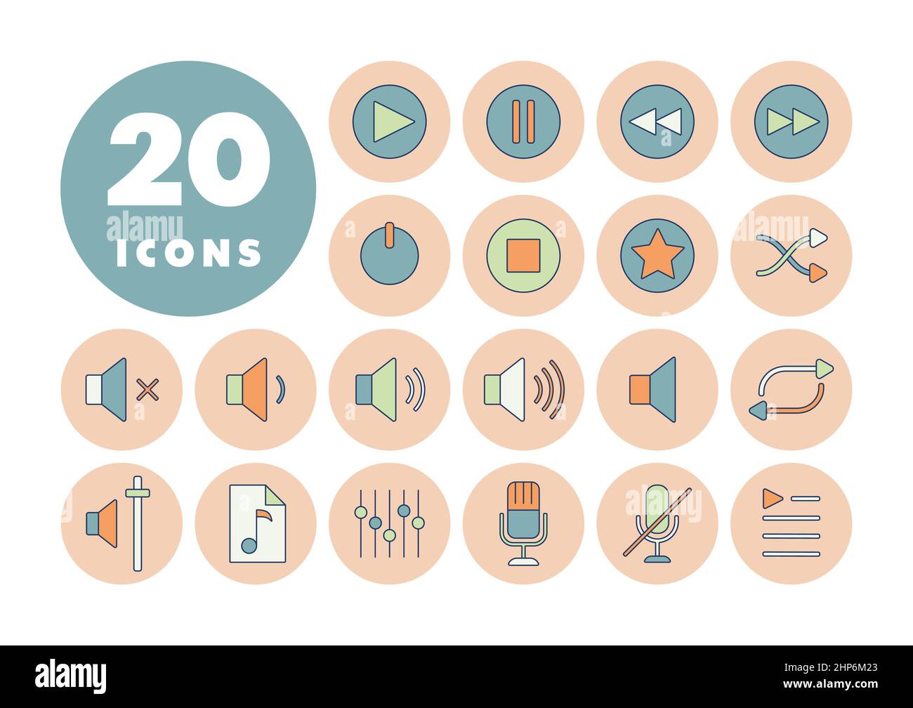 User interface pause Stock Vector Images - Alamy