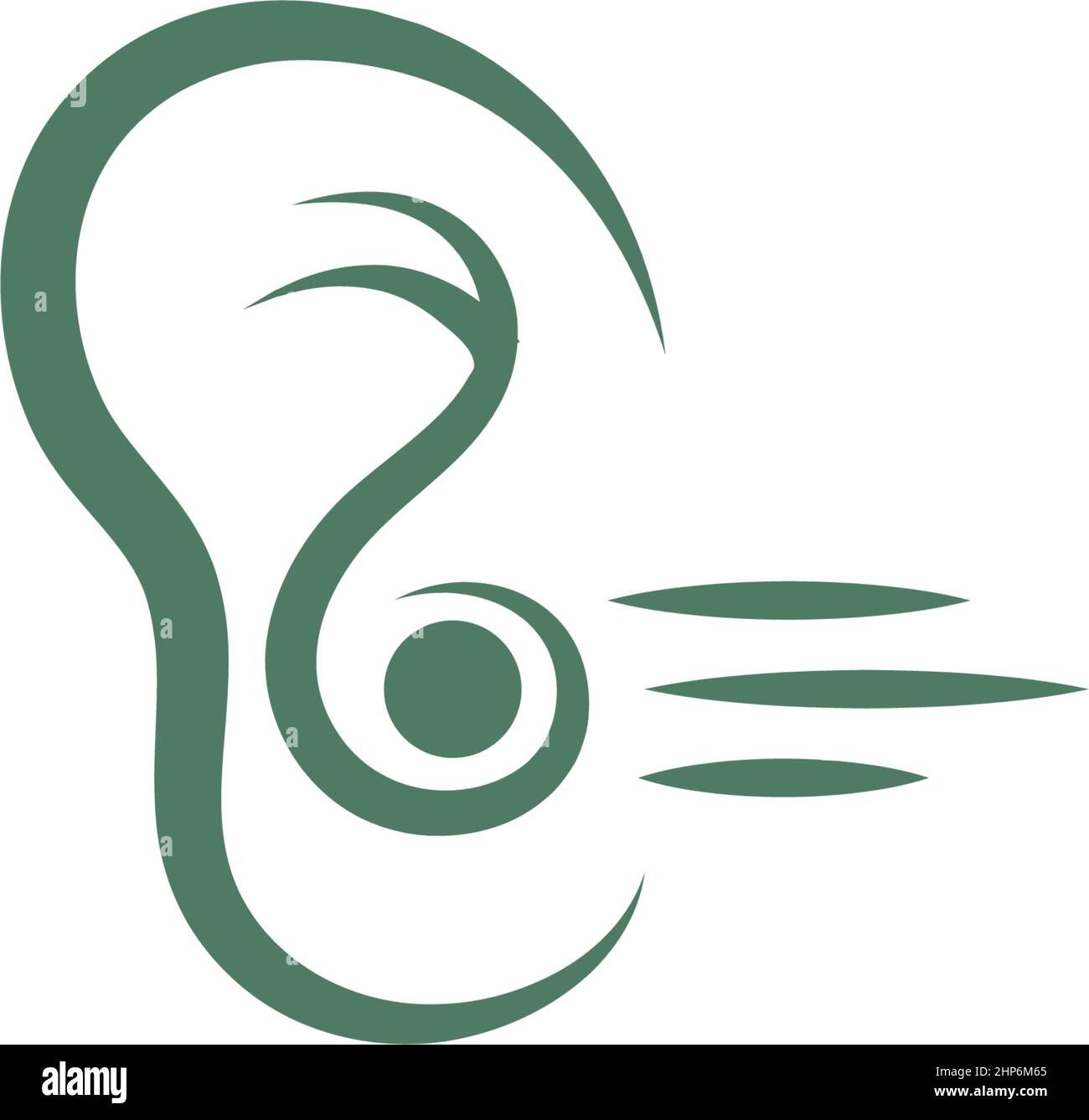 Ears logo icon flat design template Stock Vector Image & Art - Alamy