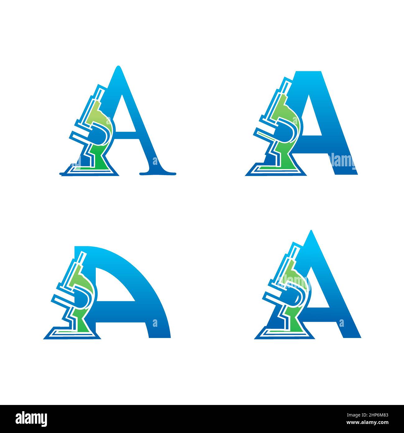 Medical Laboratory Monogram Logo Letter A Stock Vector Image & Art - Alamy