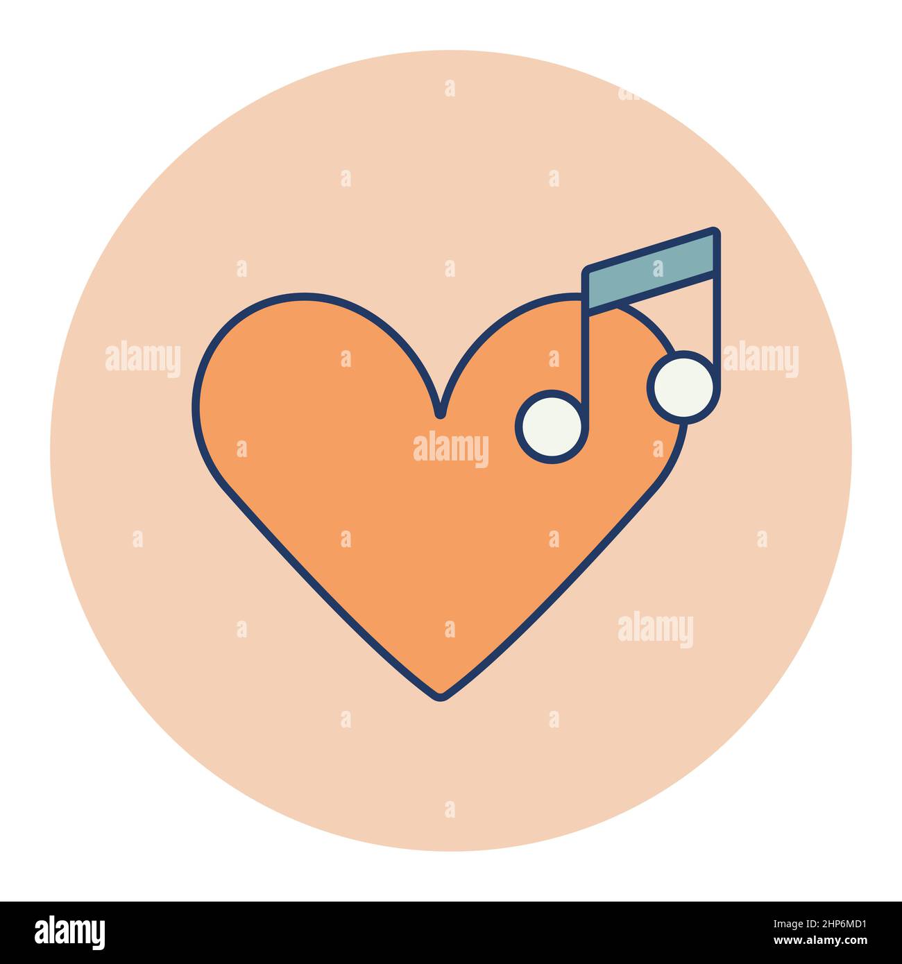 Like music vector icon. Musical note sign Stock Vector Image & Art - Alamy