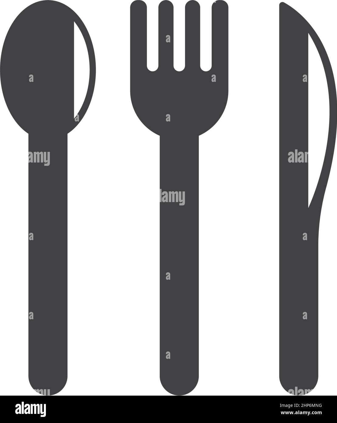 fork,spoon icon vector illustration Stock Vector Image & Art - Alamy