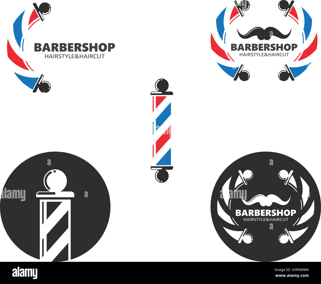 Barber shop grooming illustration Stock Vector Images - Alamy