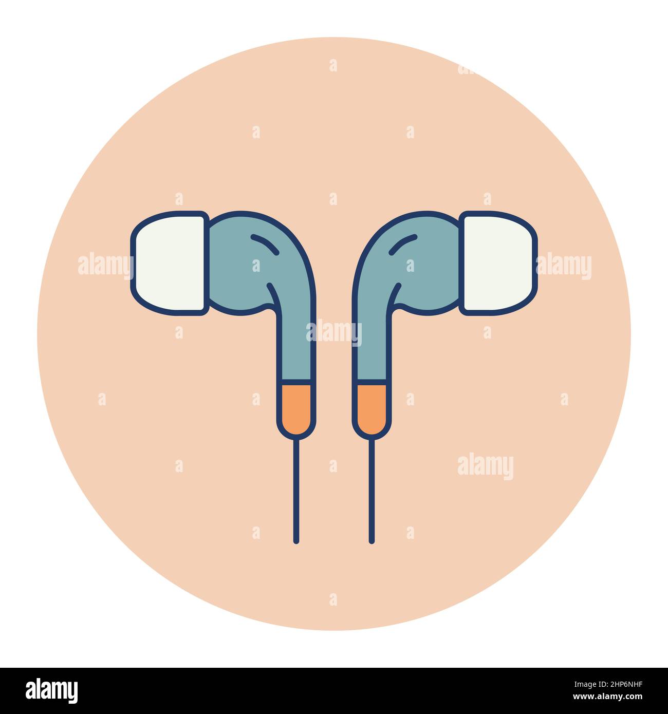 Earbuds isolated Stock Vector Images - Alamy