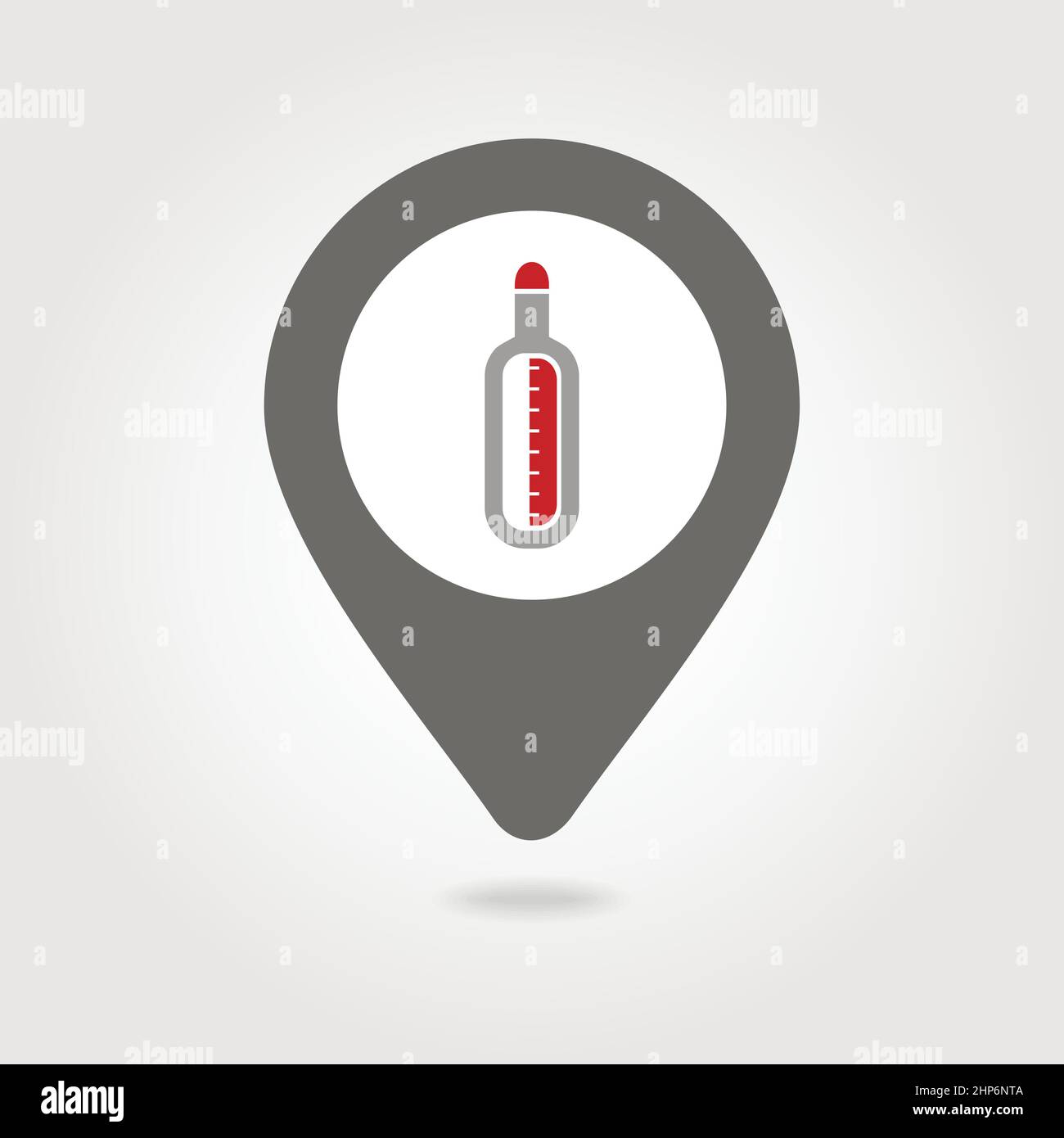 Thermometer pin map Stock Vector Image & Art - Alamy