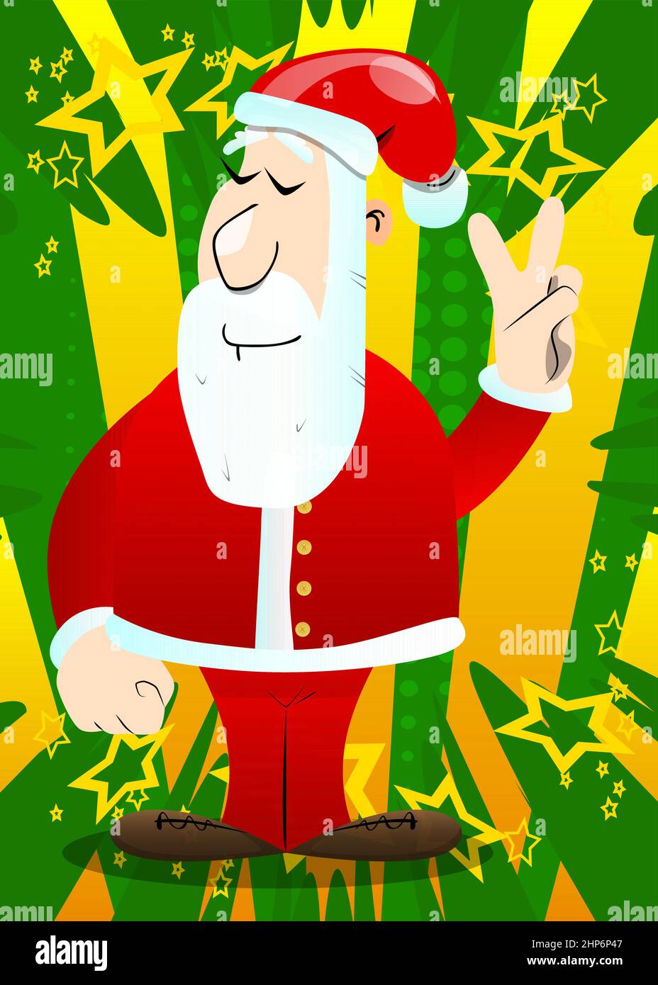 Hand victory sign senior Stock Vector Images - Alamy