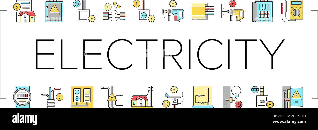 Electrical Installation Tool Icons Set Vector Stock Vector Image & Art ...