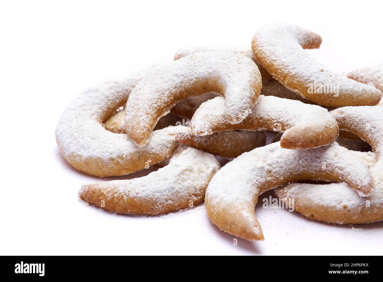 Traditional German or Austrian Vanillekipferl vanilla kipferl cookies ...