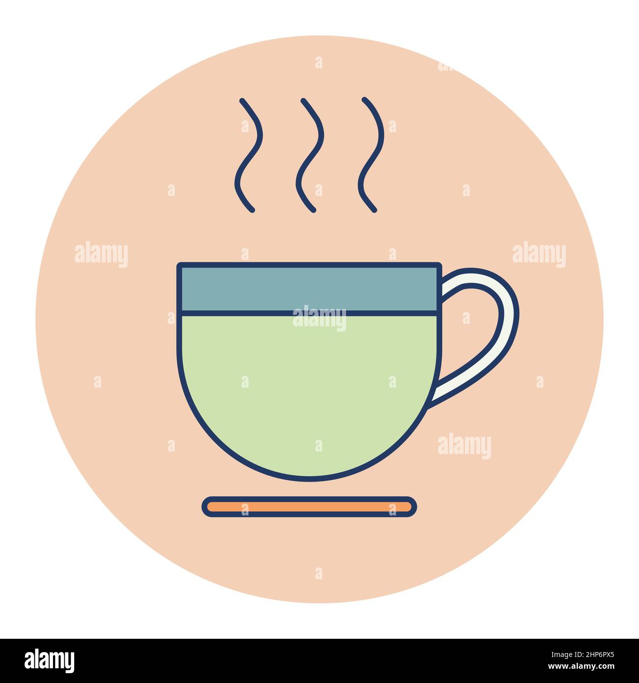 Cup of coffee tea with steam vector icon Stock Vector Image & Art - Alamy