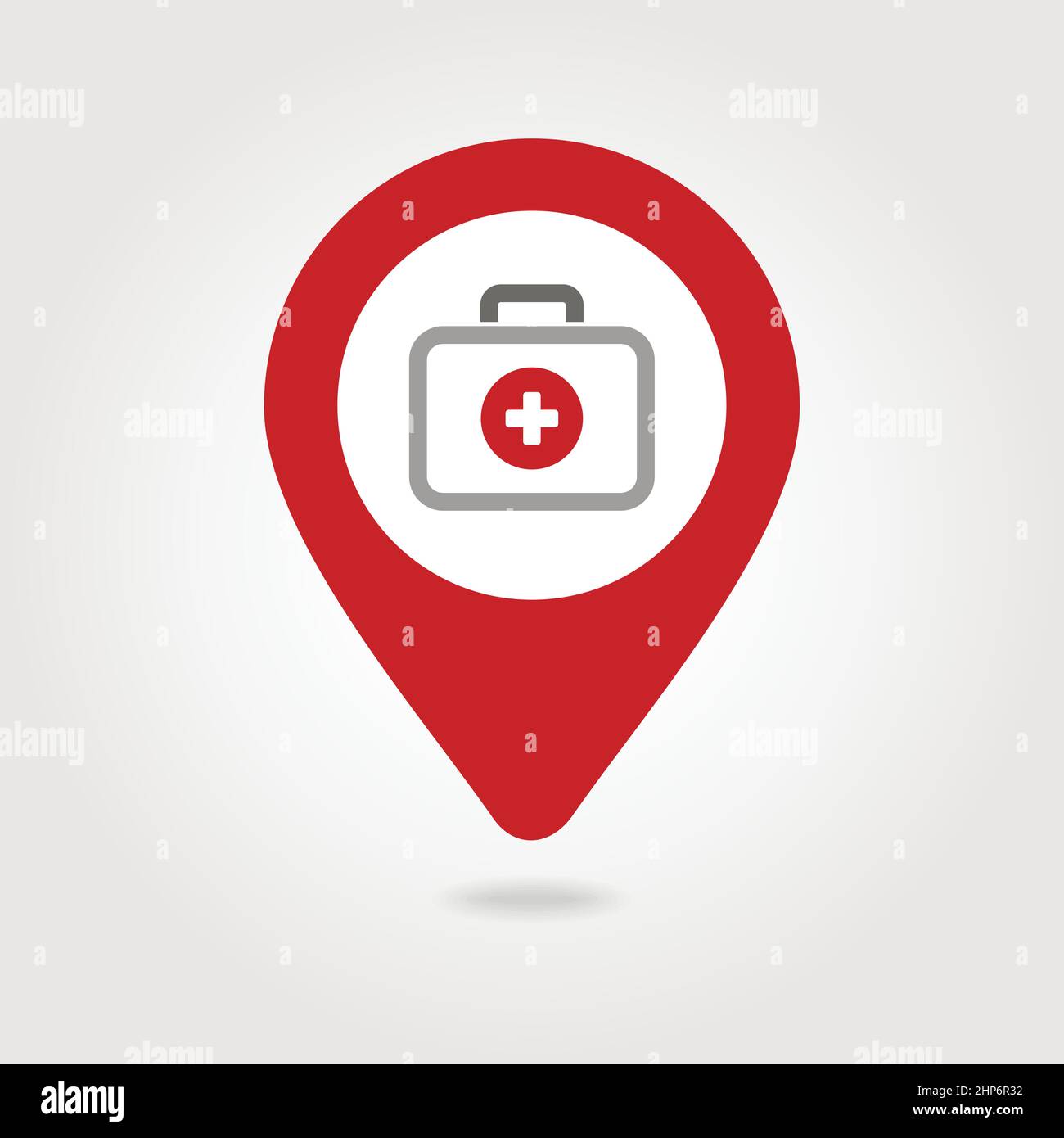 First aid kit pin map Stock Vector Image & Art - Alamy