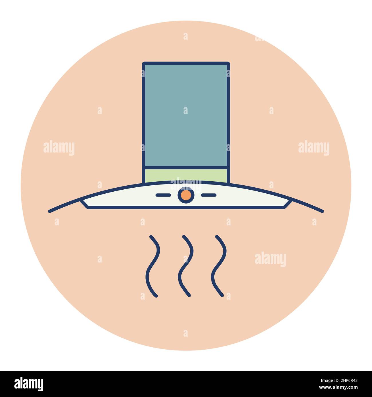 Kitchen hood vector icon. Kitchen appliance Stock Vector Image & Art ...