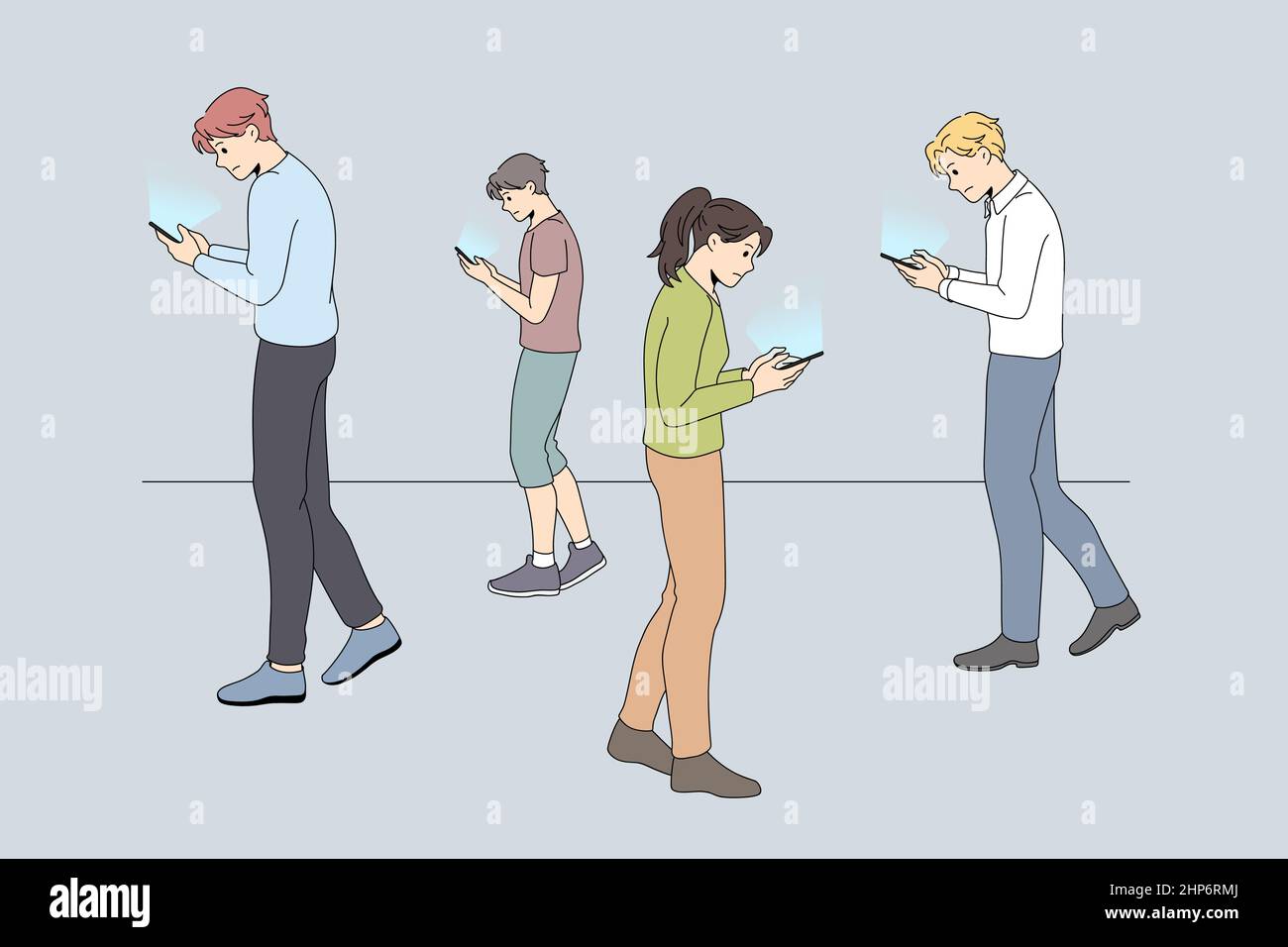 Media addicted Stock Vector Images - Alamy