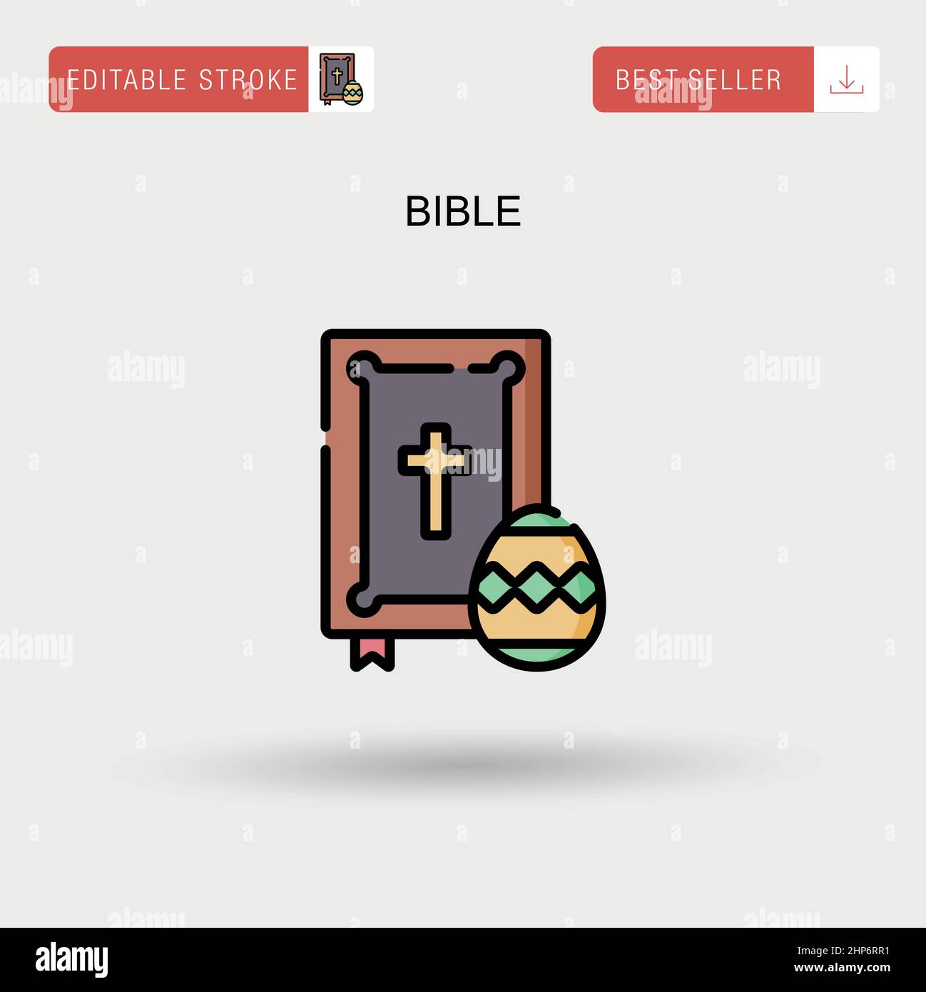 Black holy bible book icon hi-res stock photography and images - Alamy