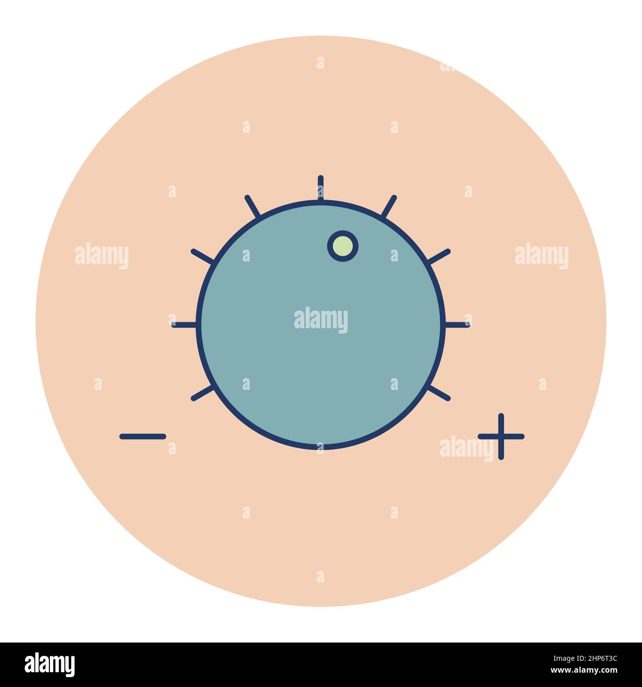 Volume knob vector flat icon Stock Vector Image & Art - Alamy