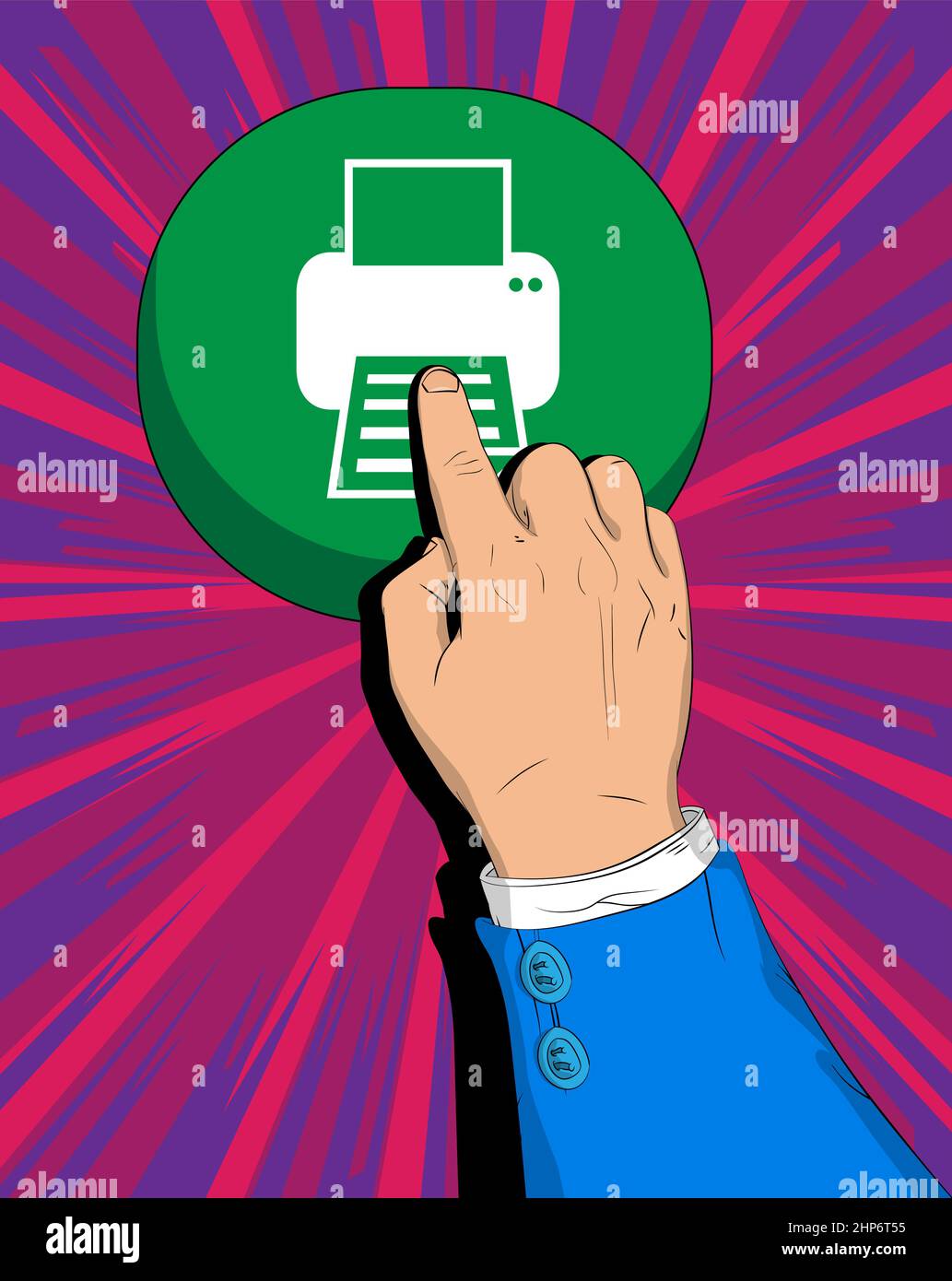 Printing press machine paper Stock Vector Images - Alamy