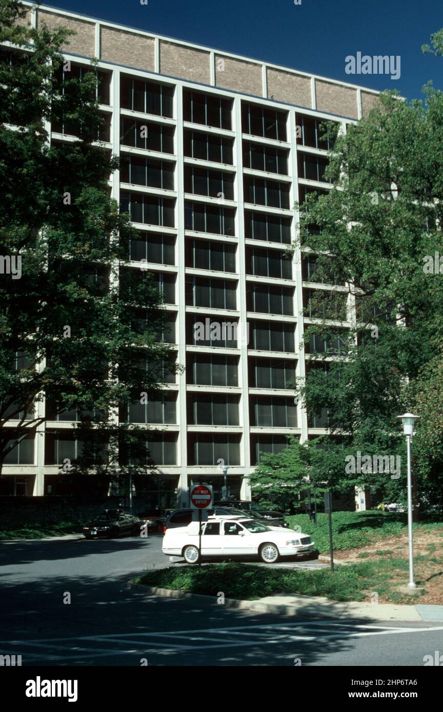 A vertical shot of the Claude Pepper Building (Building 31), which ...