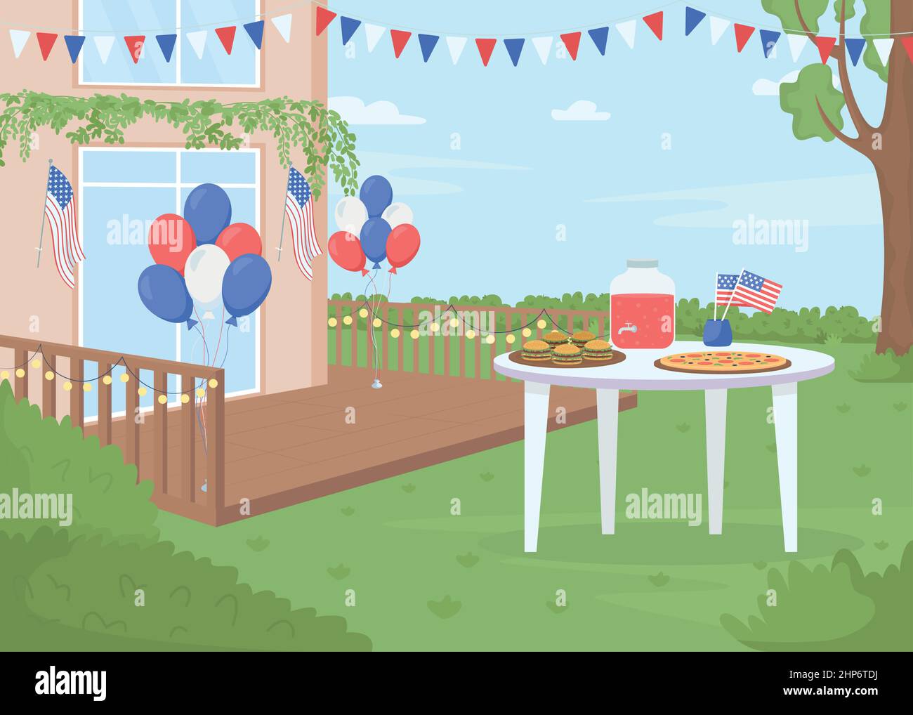 American flag exterior Stock Vector Images - Alamy