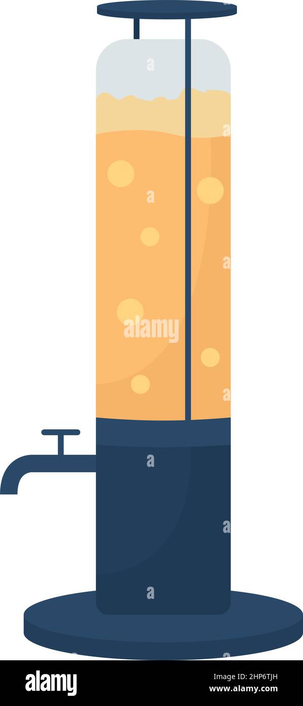 Beer cask with tap semi flat color vector object Stock Vector Image ...
