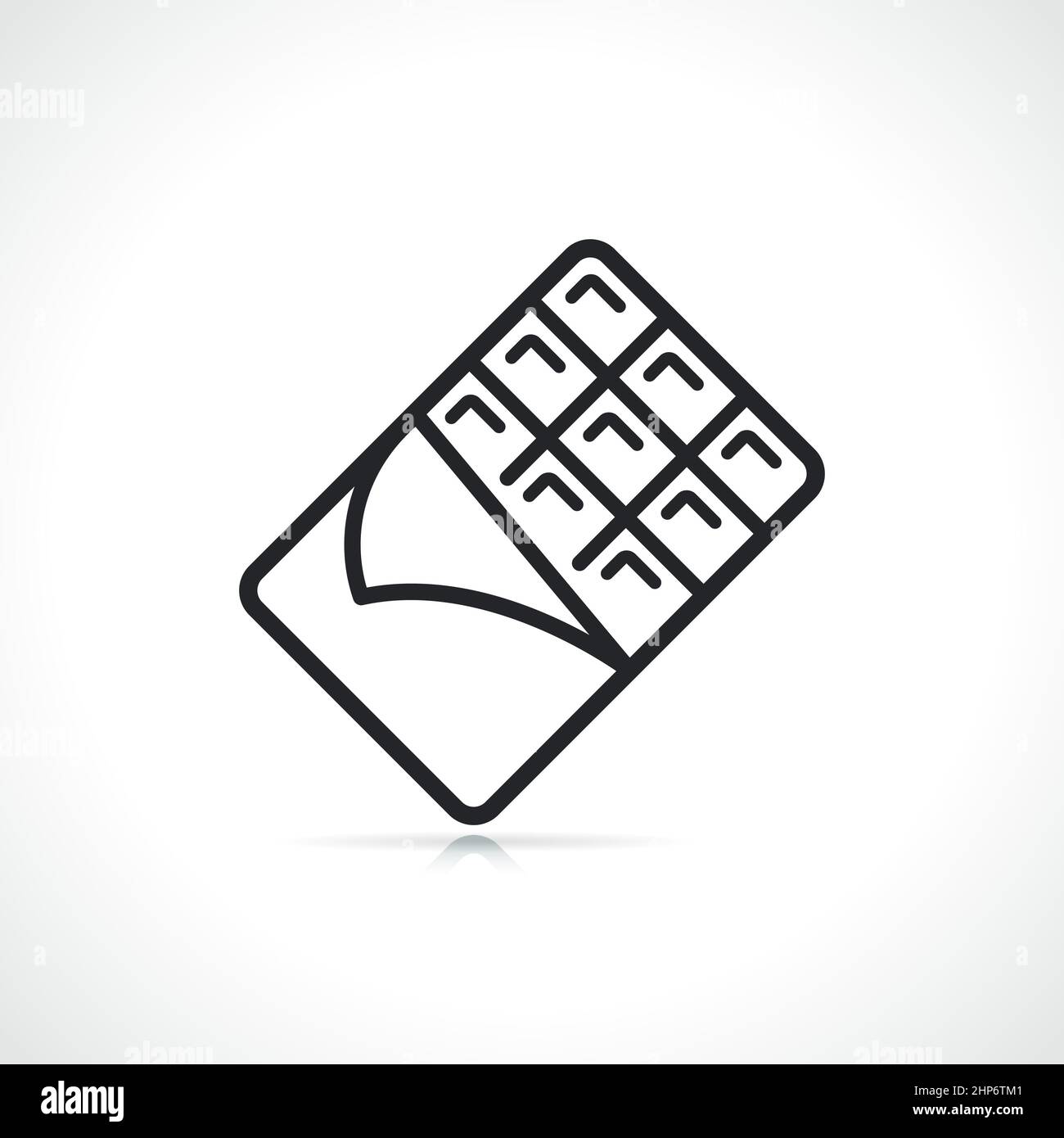 chocolate bar thin line icon Stock Vector Image & Art - Alamy