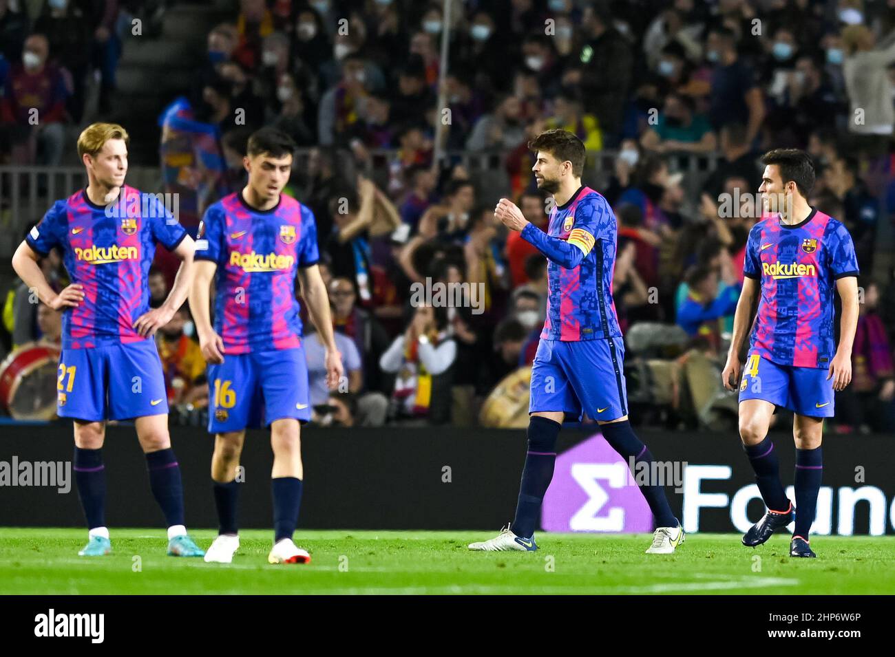 Gerard Pique of FC Barcelona during the UEFA Europa League match ...