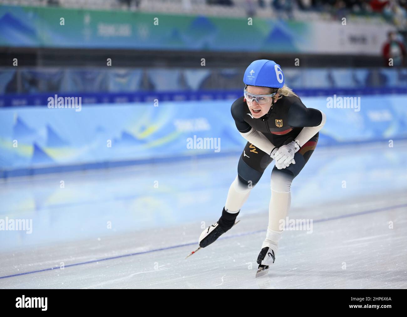 Beijing, China. 19th Feb, 2022. Michelle Uhrig of Germany competes ...