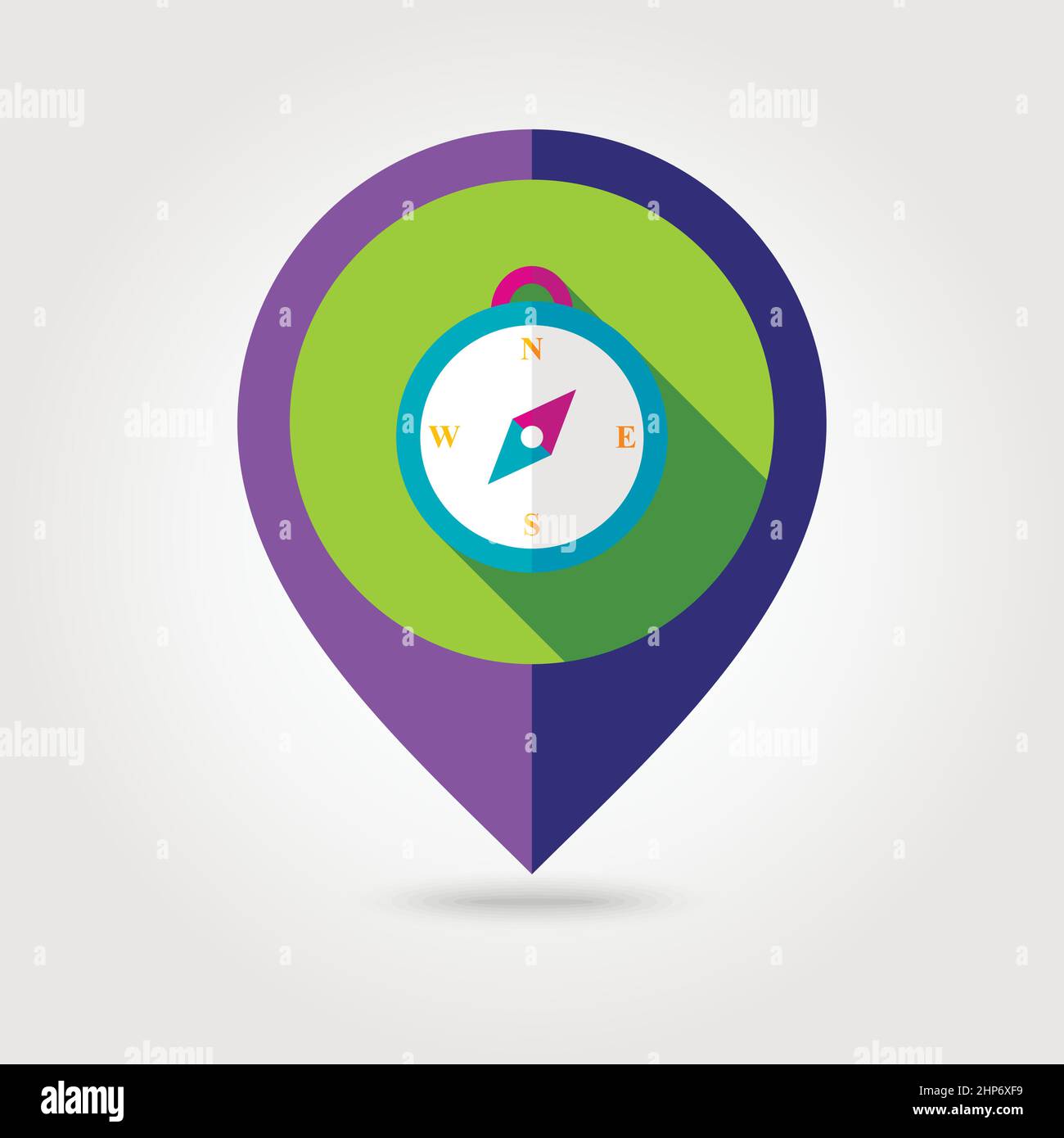 compass pin map Stock Vector Image & Art - Alamy