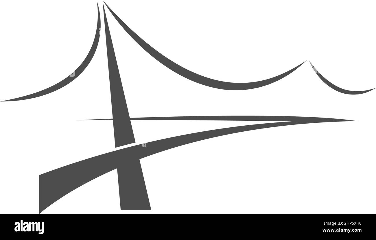 Bridge Logo Template vector icon illustration Stock Vector Image & Art ...