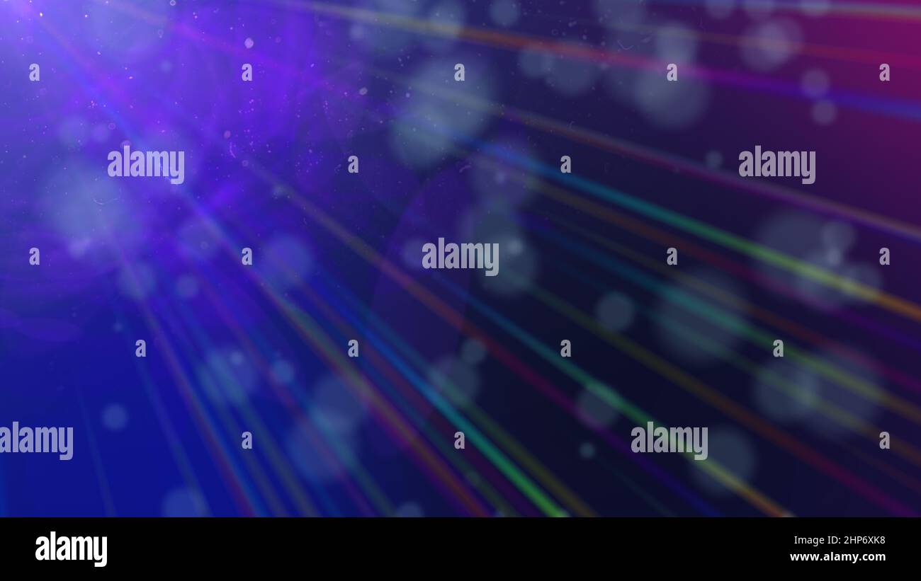 abstract light lens particle illustration background render Stock Photo ...
