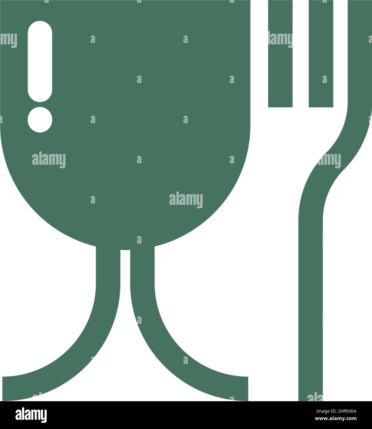 Food safe icon flat design template Stock Vector Image & Art - Alamy