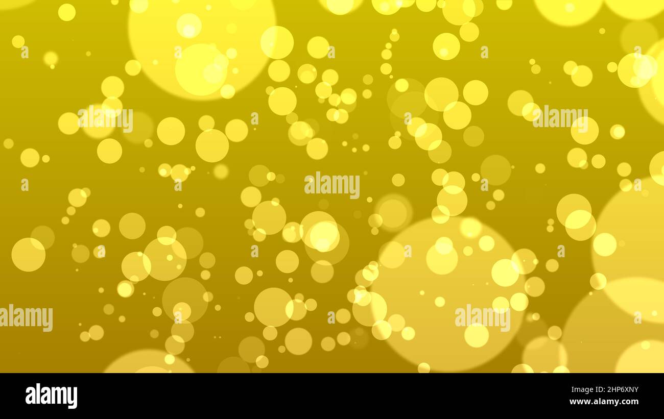 abstract bokeh background, yellow particles illustration Stock Photo ...