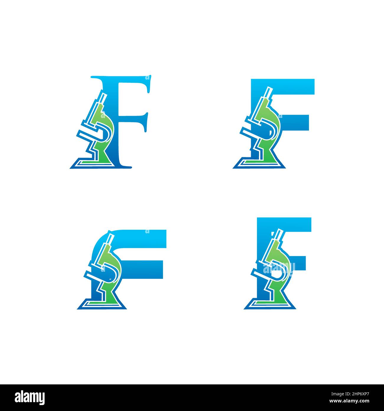 Medical Laboratory Monogram Logo Letter F Stock Vector Image & Art - Alamy