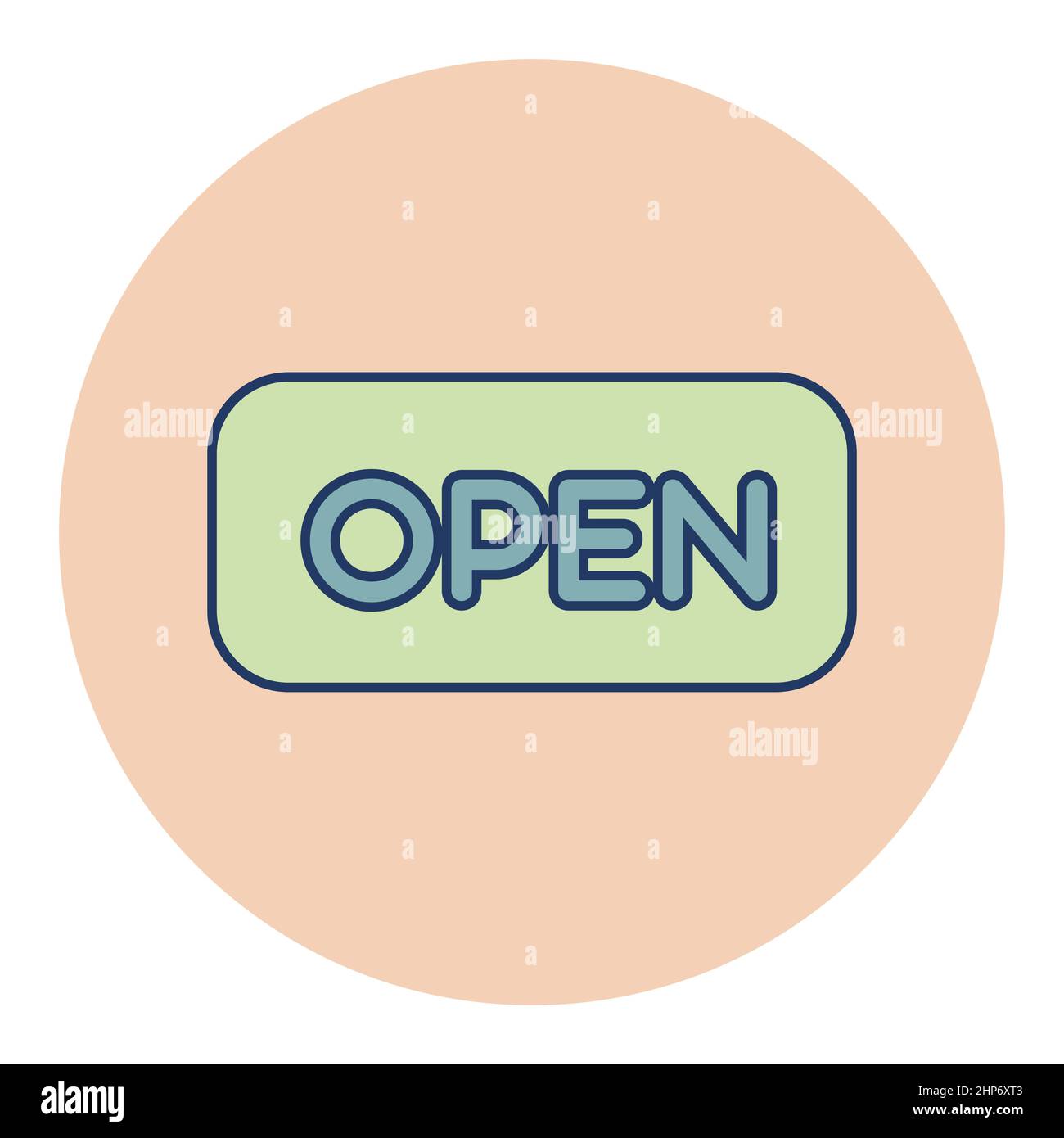Open Vector icon on white background Stock Vector Image & Art - Alamy
