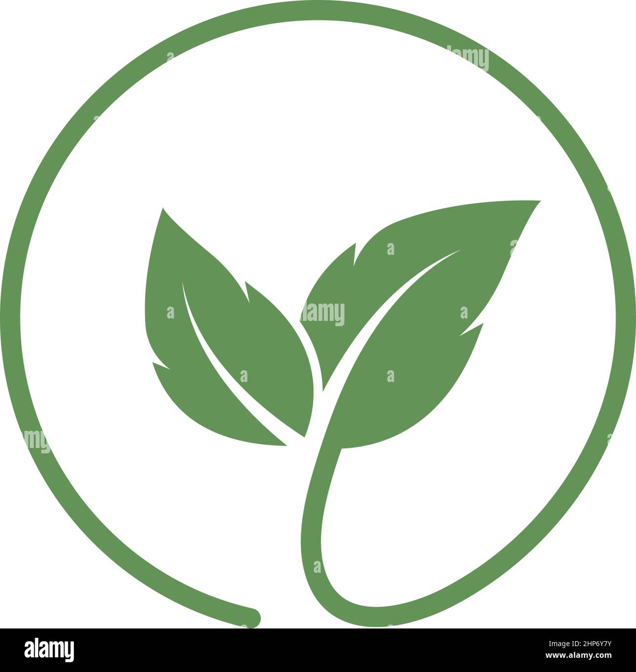 organic leaves icon vector design template Stock Vector Image & Art - Alamy