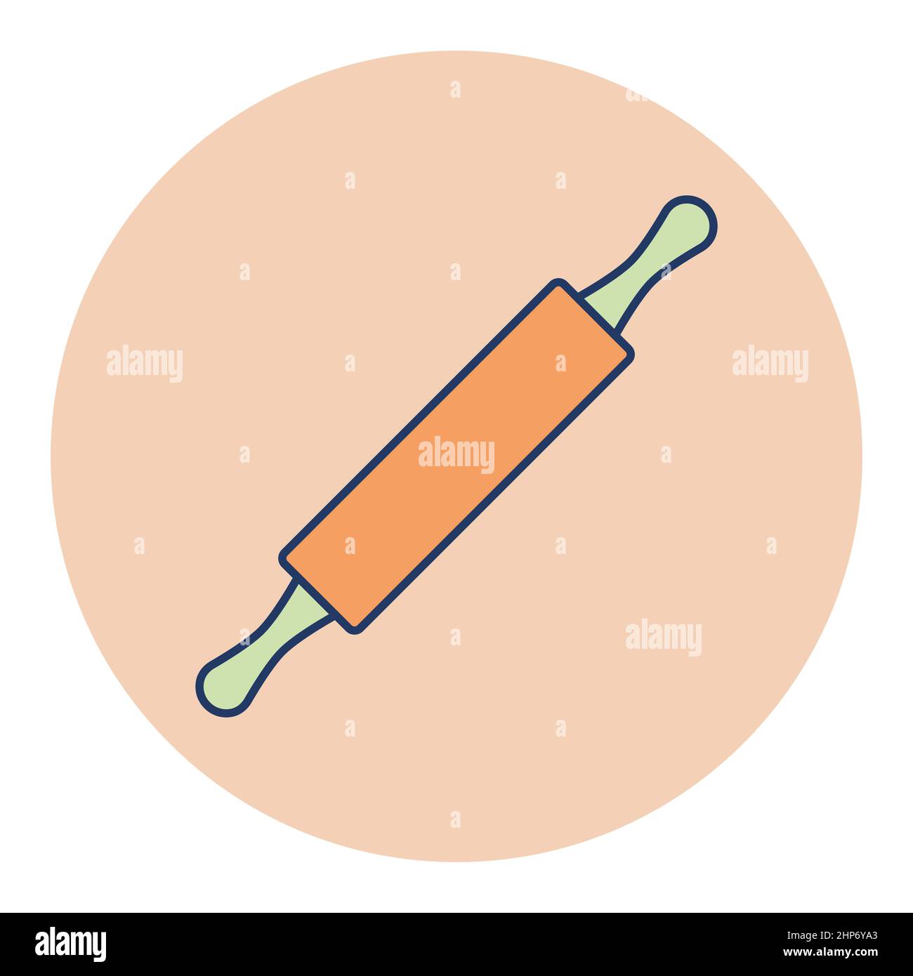 Rolling pin baking Stock Vector Images - Alamy