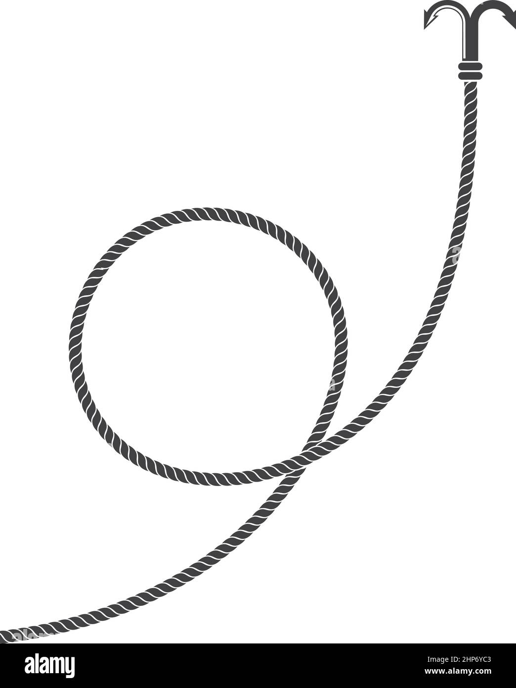 grappling hook icon vector illustration design template Stock Vector ...