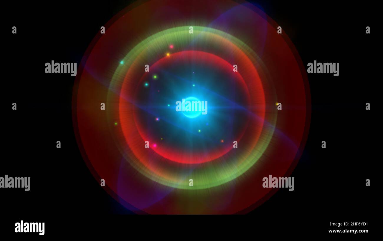 atom light ray glow abstract, 3d render illustration Stock Photo - Alamy